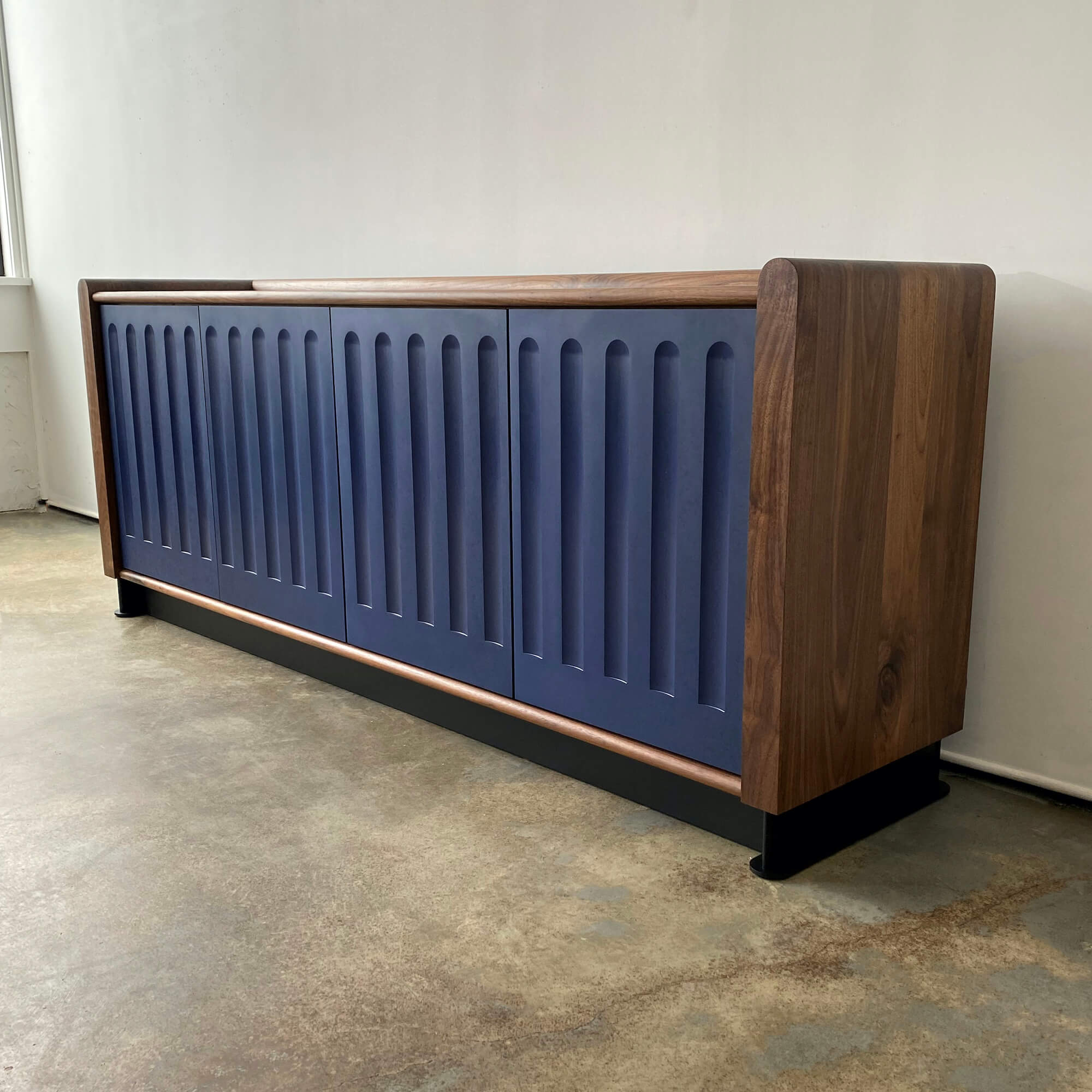 Arcade Media Console by Crump & Kwash Featuring Richlite Doors - Case Study