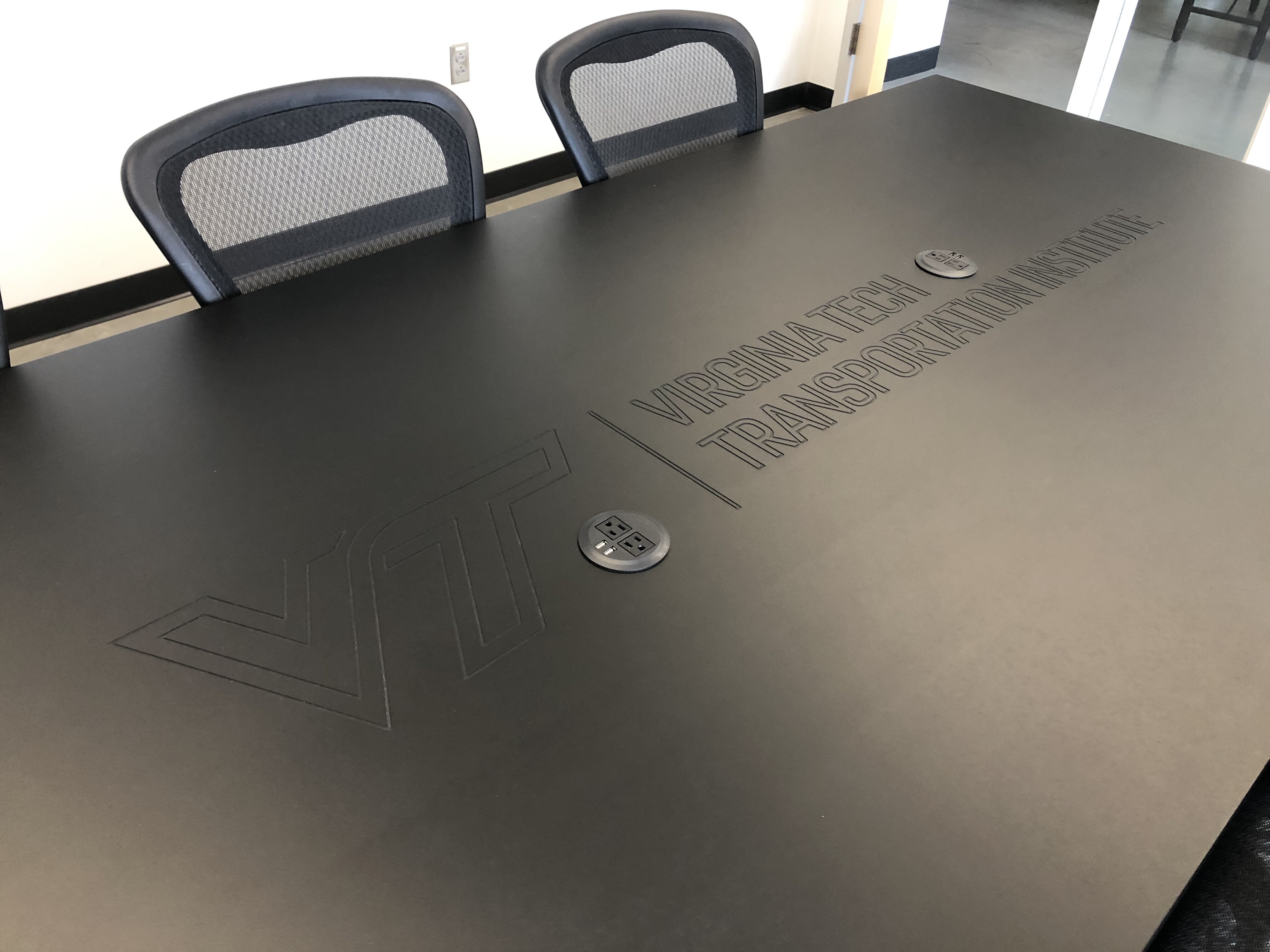 Custom Branded Richlite Tabletops - Virginia Tech - Case Study