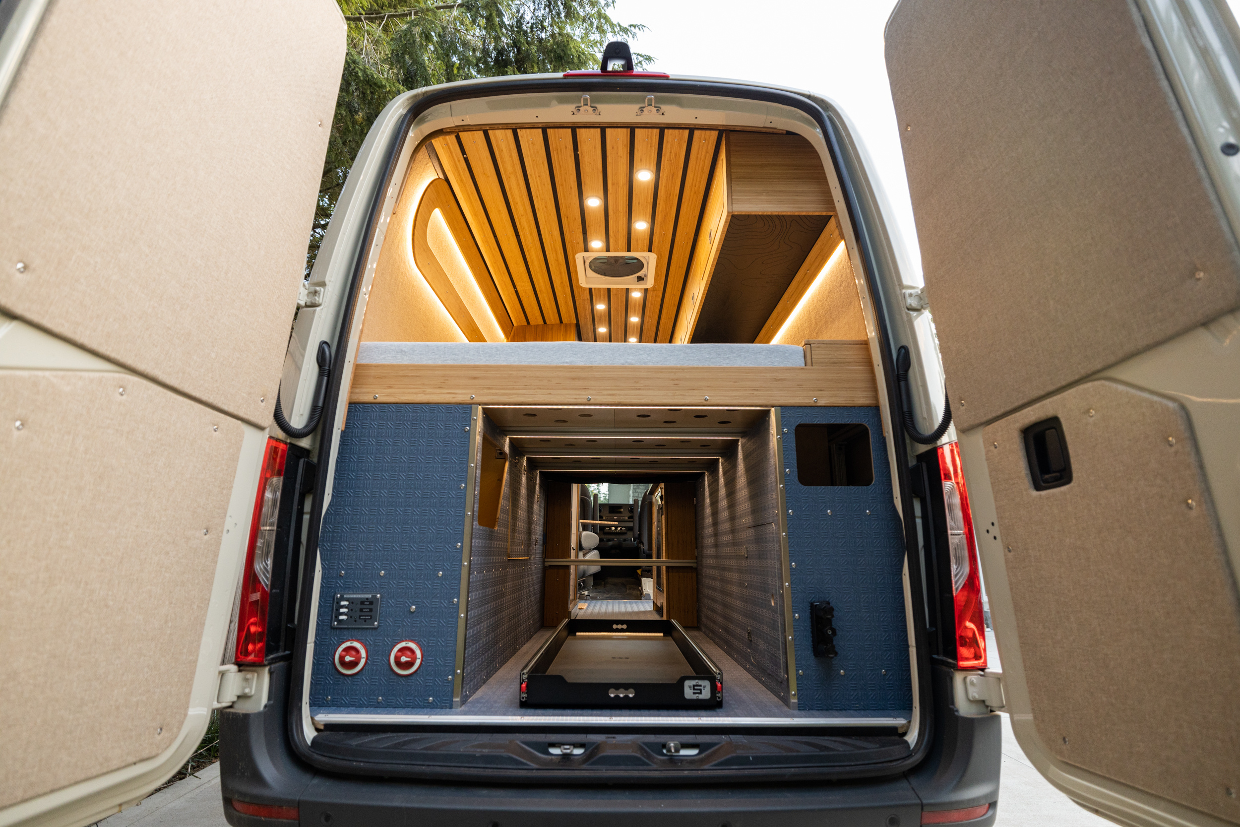 Handcrafted Sprinter Van Build - Richlite & Cali Bamboo - Case Study