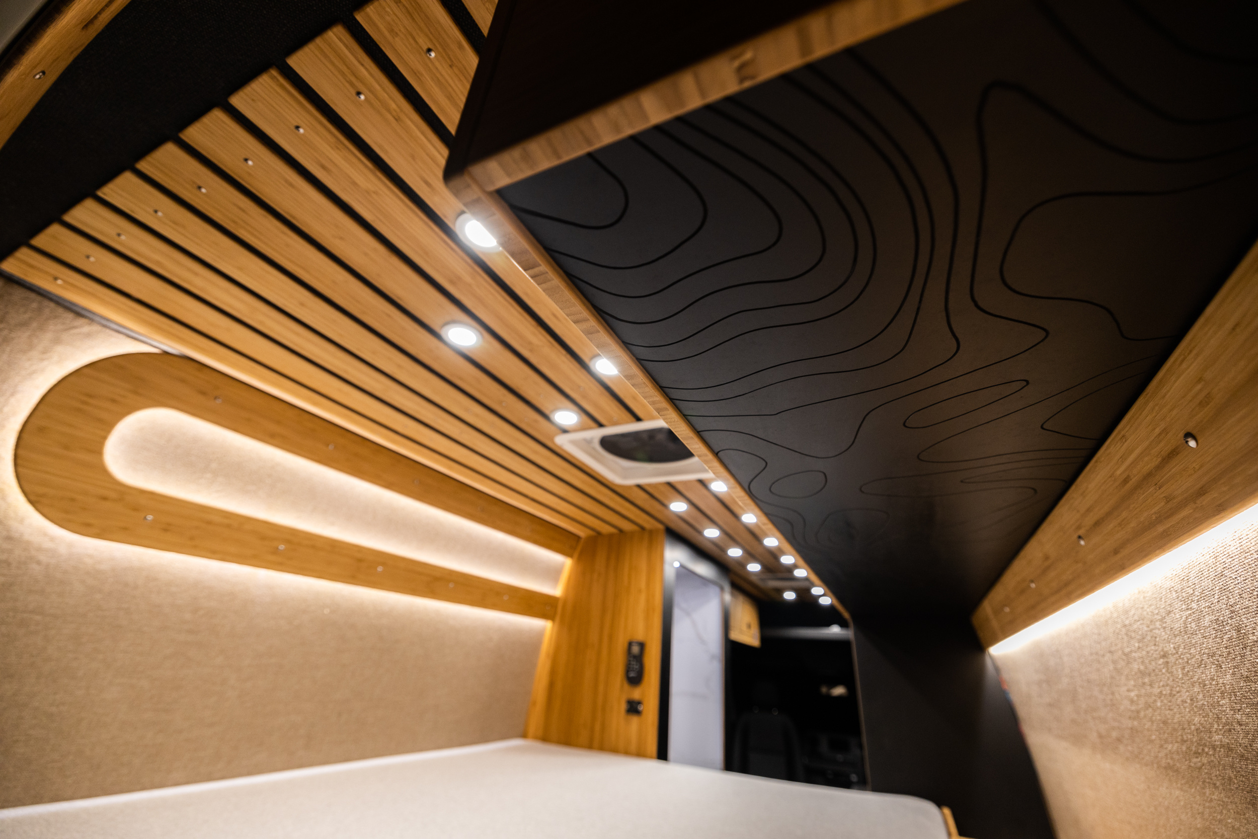 Handcrafted Sprinter Van Build - Richlite & Cali Bamboo - Case Study