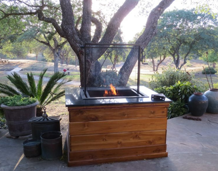 Outdoor Barbeque Station with Proteak Base