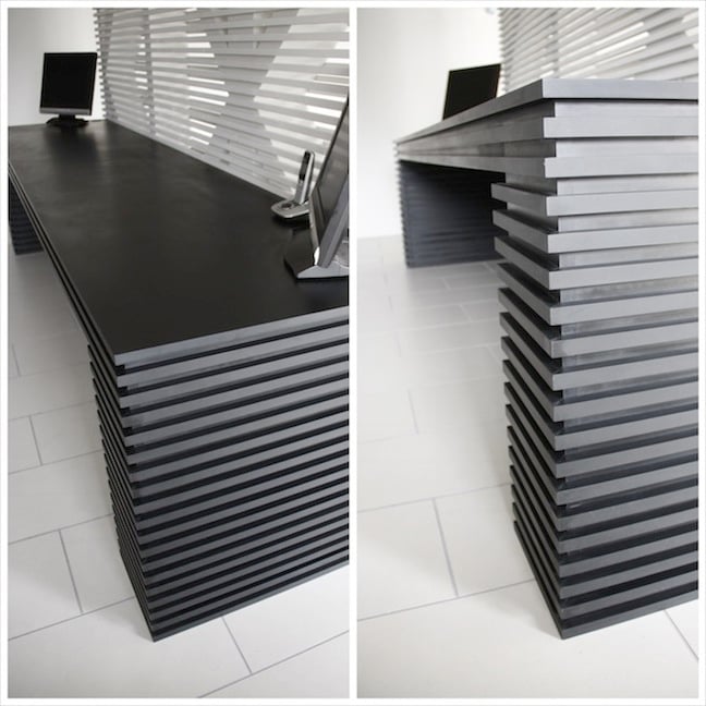 Richlite Black Diamond Desk Designed by the UK's En Masse Interiors